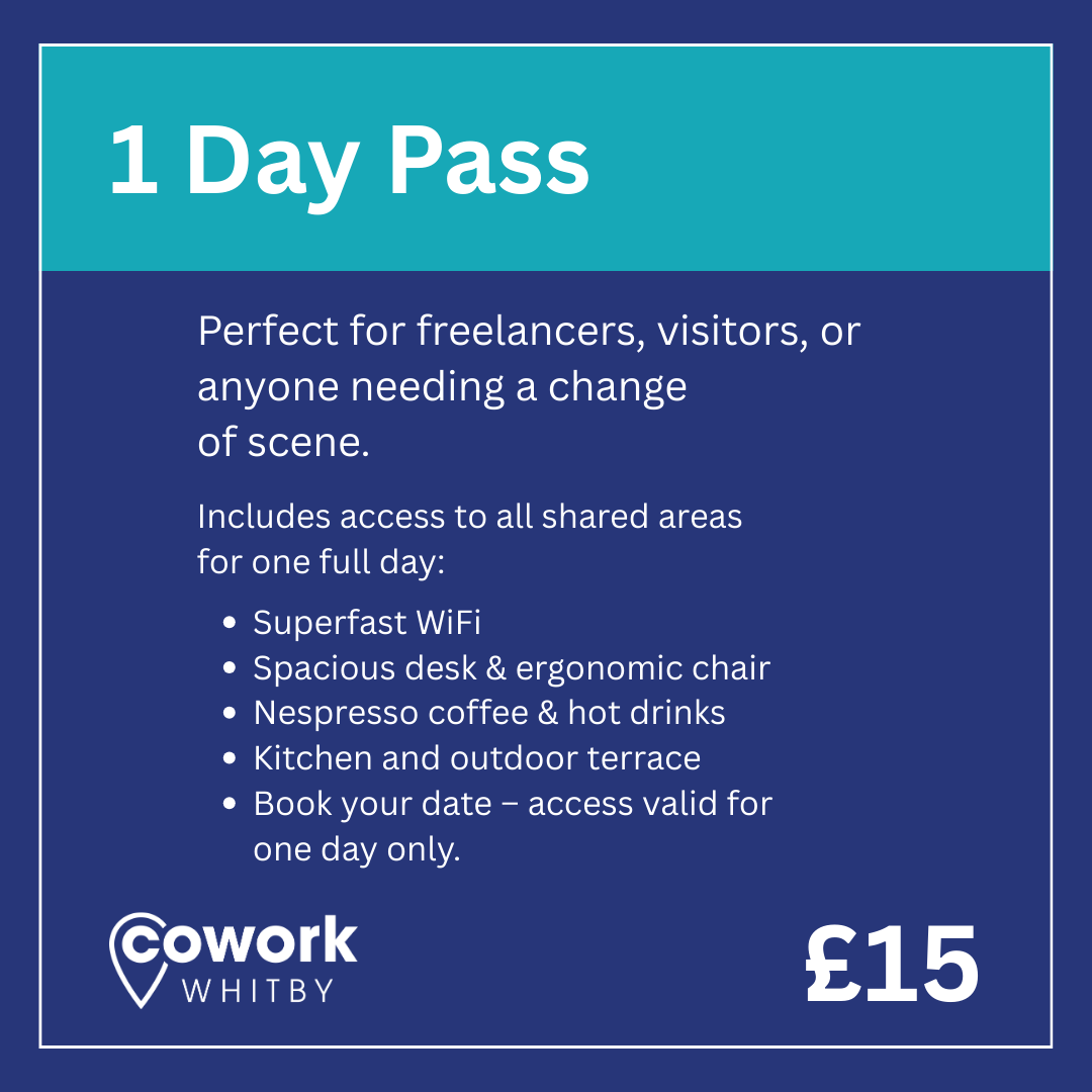 1 Day Pass - COWORK WHITBY